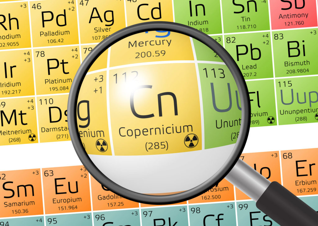 Copernicium - Élément atomique n°112 - Symbole Cn - France Minéraux