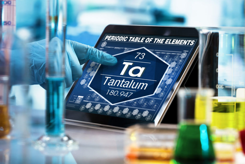 Tantale - Élément atomique n°73 - Symbole Ta - France Minéraux